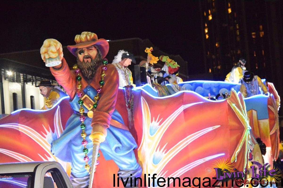 Floats in the Conde Cavalier Mardi Gras Parade in Mobile Alabama ...